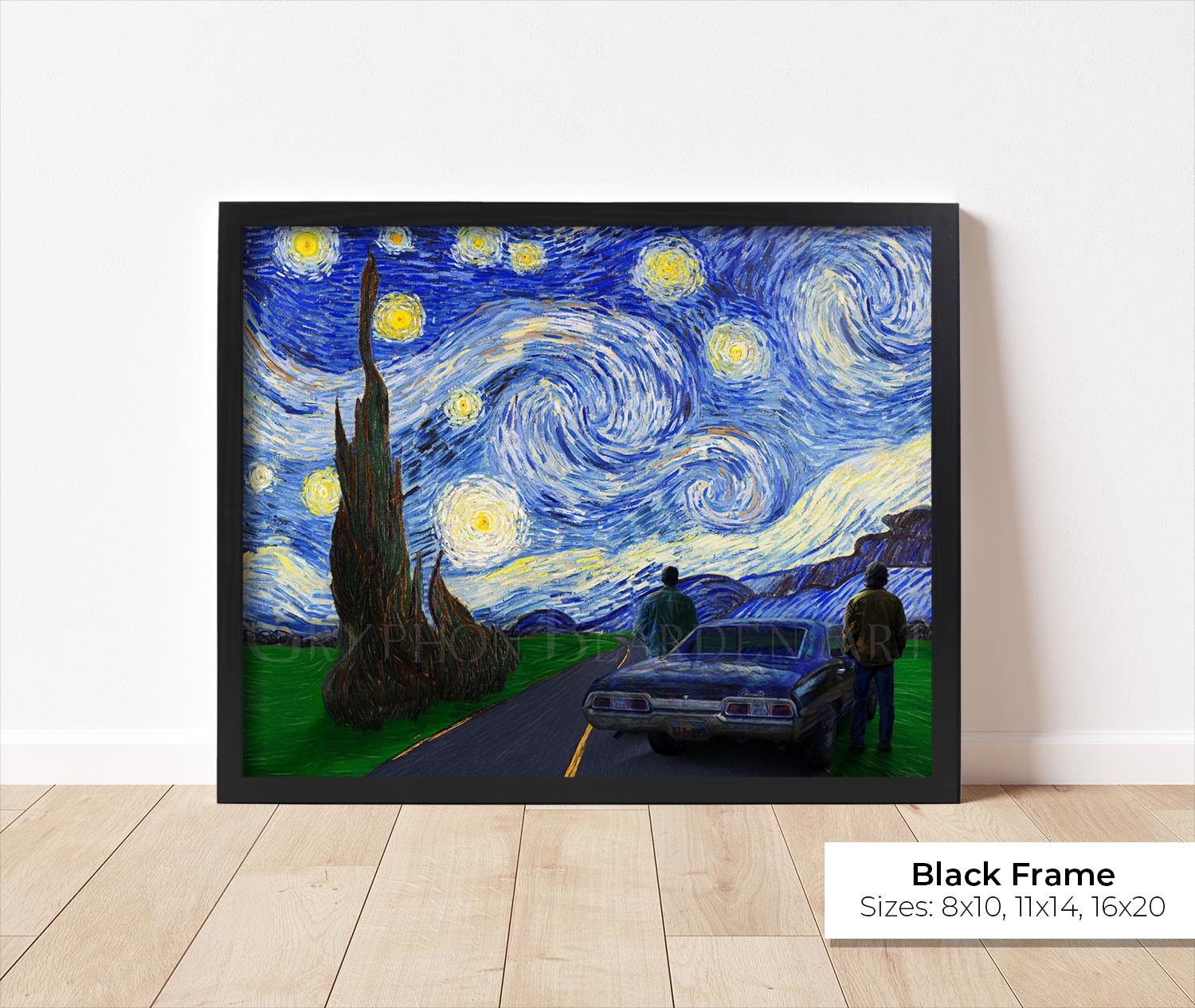 Super Starry Night | Supernatural Inspired Fine Art Parody of Van Gogh ...