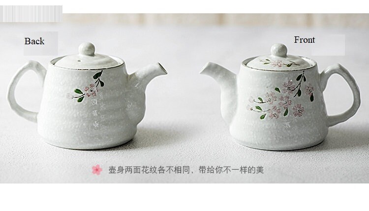 Japanese Chinese Spring Blossom Teapot & 5 Teacups Set With - Etsy