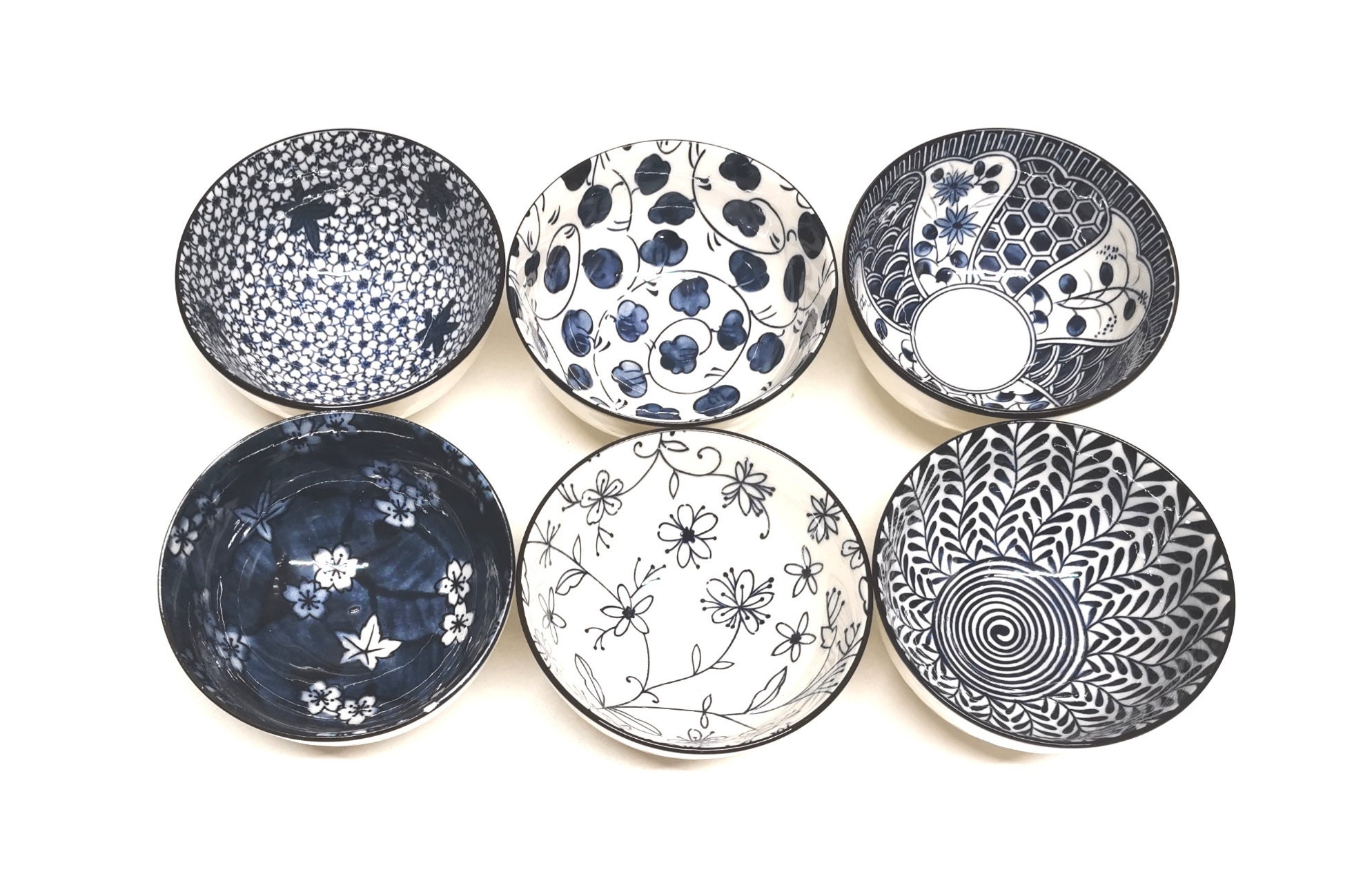 Japanese Chinese Ceramic Dinnerware Set Plates Bowls Tableware - Etsy