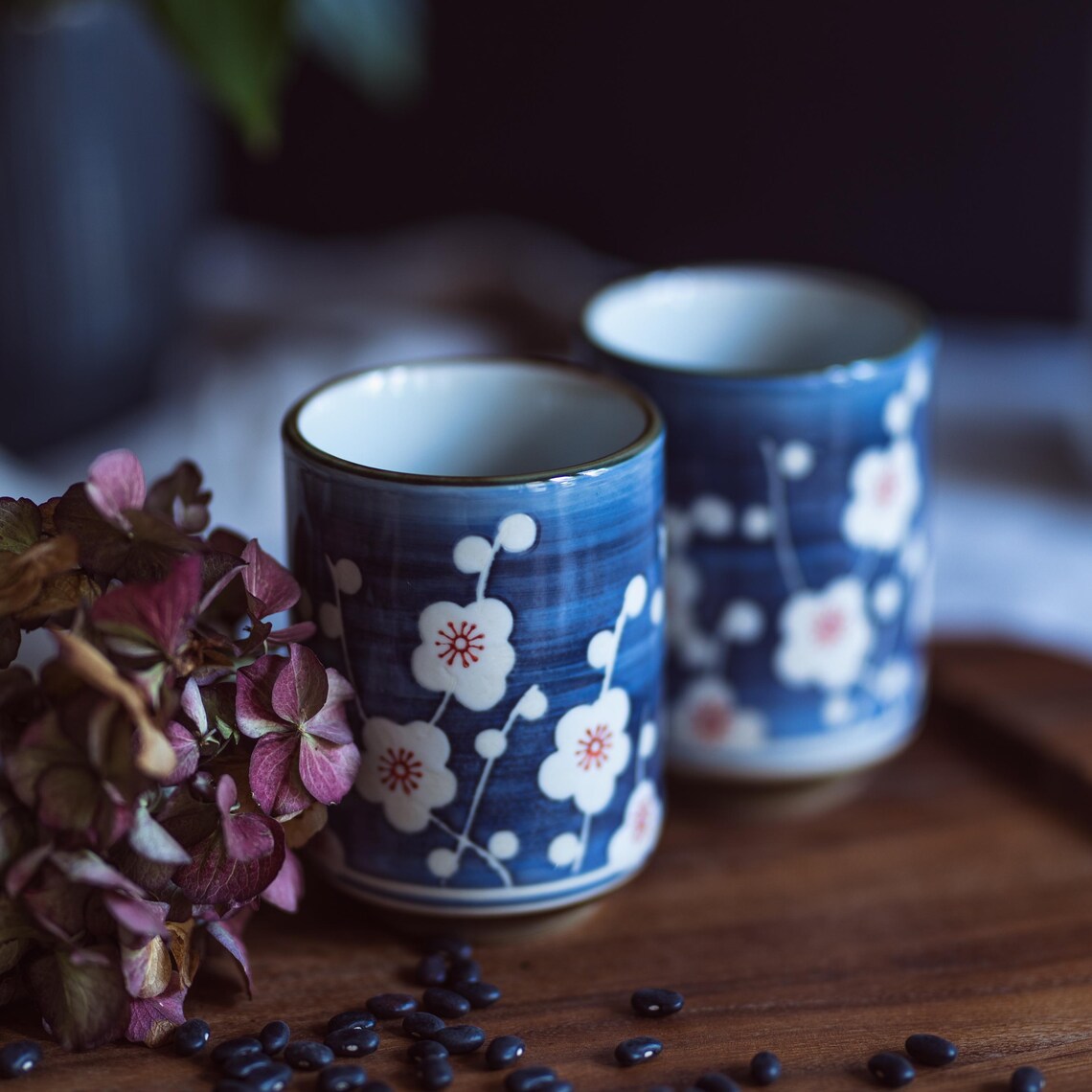 Set of 2 Japanese Teacup Ceramic Tea Cup Mug Japanese Traditional ...