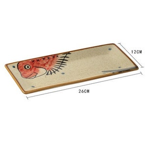 Japanese Style Ceramic Sushi Serving Platter Rectangular Sushi Plate - Etsy