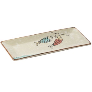 Japanese Style Ceramic Sushi Serving Platter Rectangular Sushi Plate - Etsy