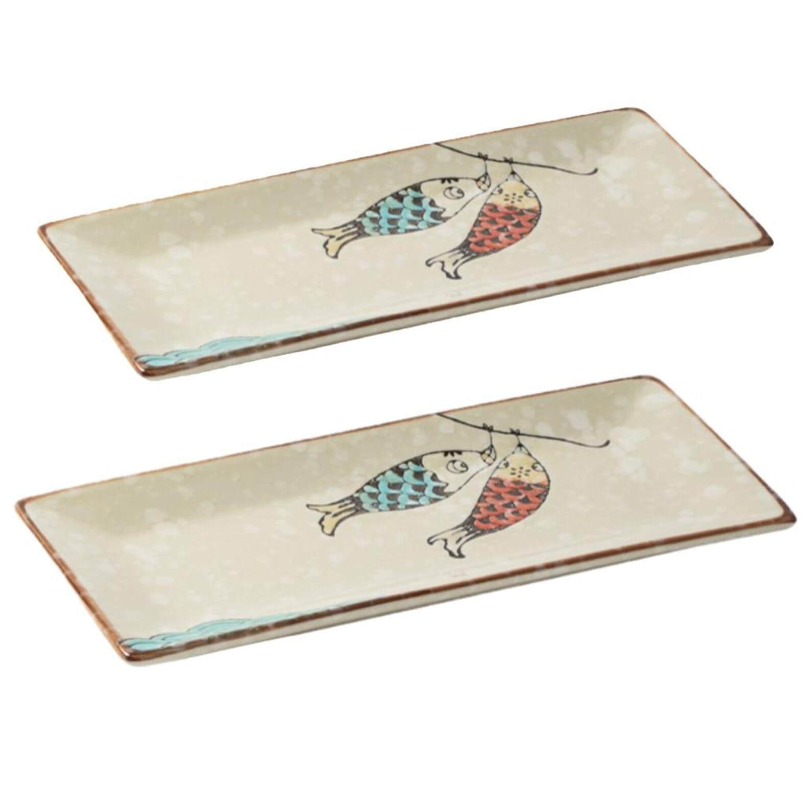 Japanese Style Ceramic Sushi Serving Platter Rectangular Sushi Plate - Etsy