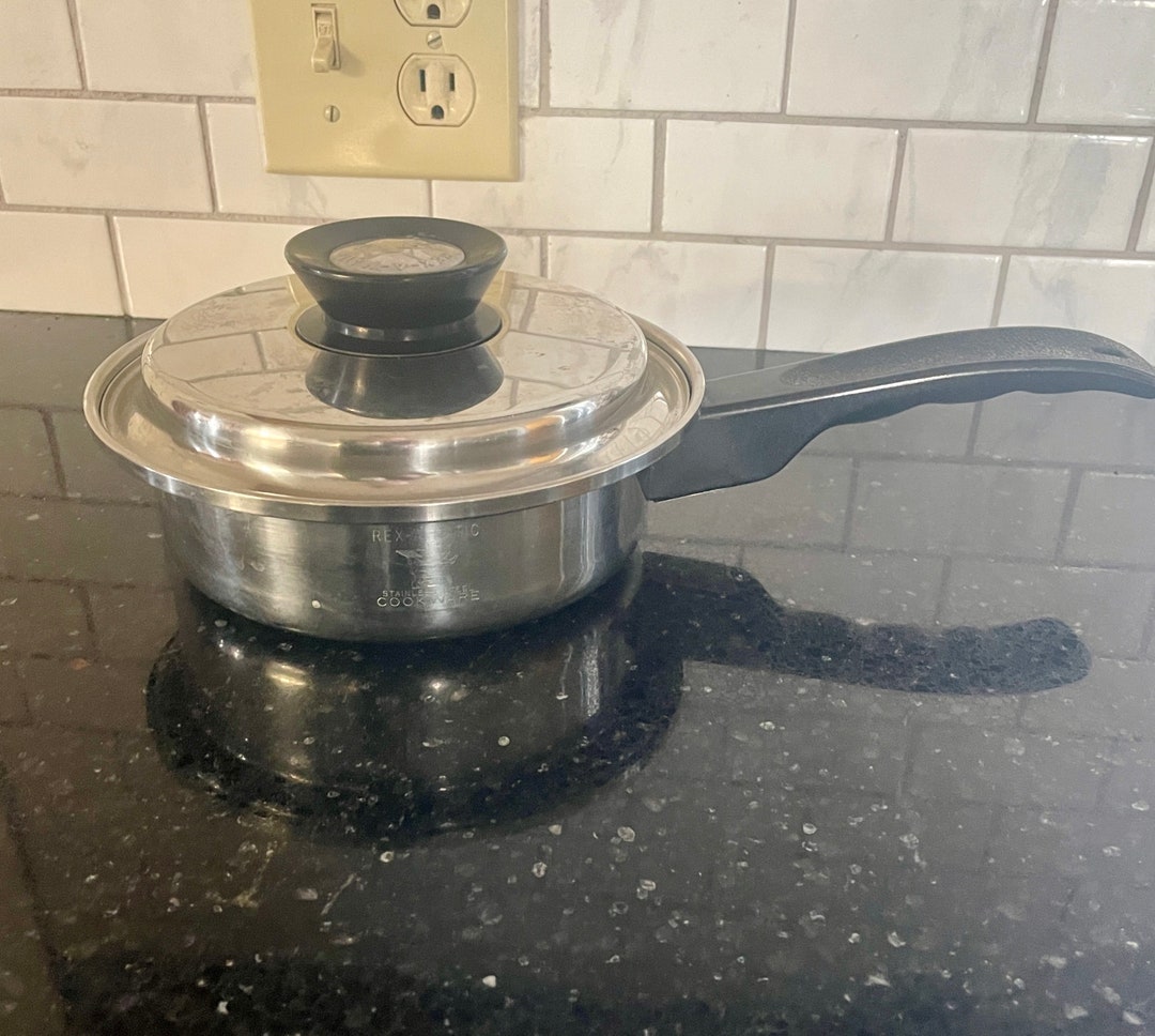 Vintage Rex-a-matic 1 Quart Stainless Steel Pan - Etsy