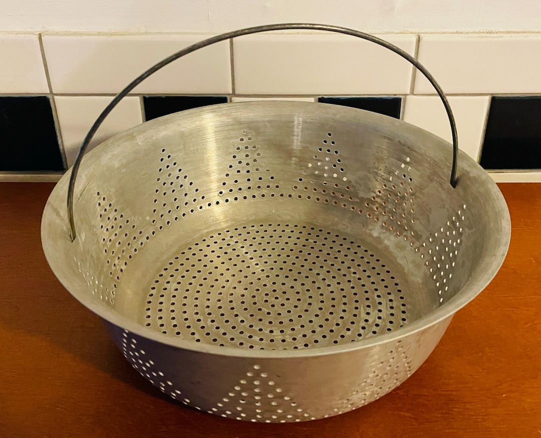 Vintage Strainer Colander Aluminum Wire Handled /vintage Cookware ...