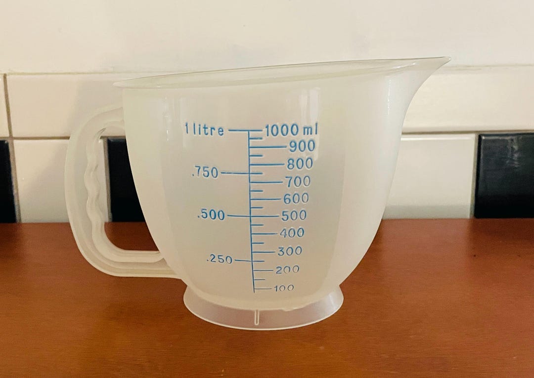 Vintage Tupperware 1288-5 Mix~n~store Batter Mixing Measuring Pitcher 4 ...