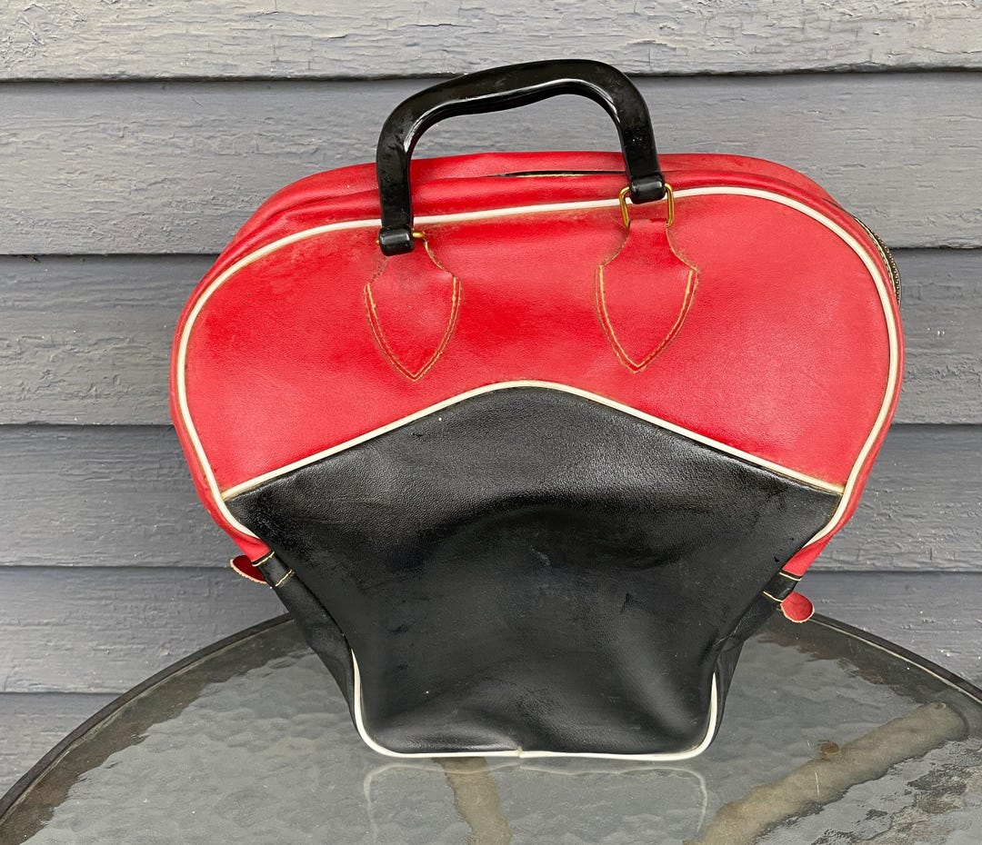 Vintage One Ball Bowling Red and Black /retro Bowling/vintage Bowling ...