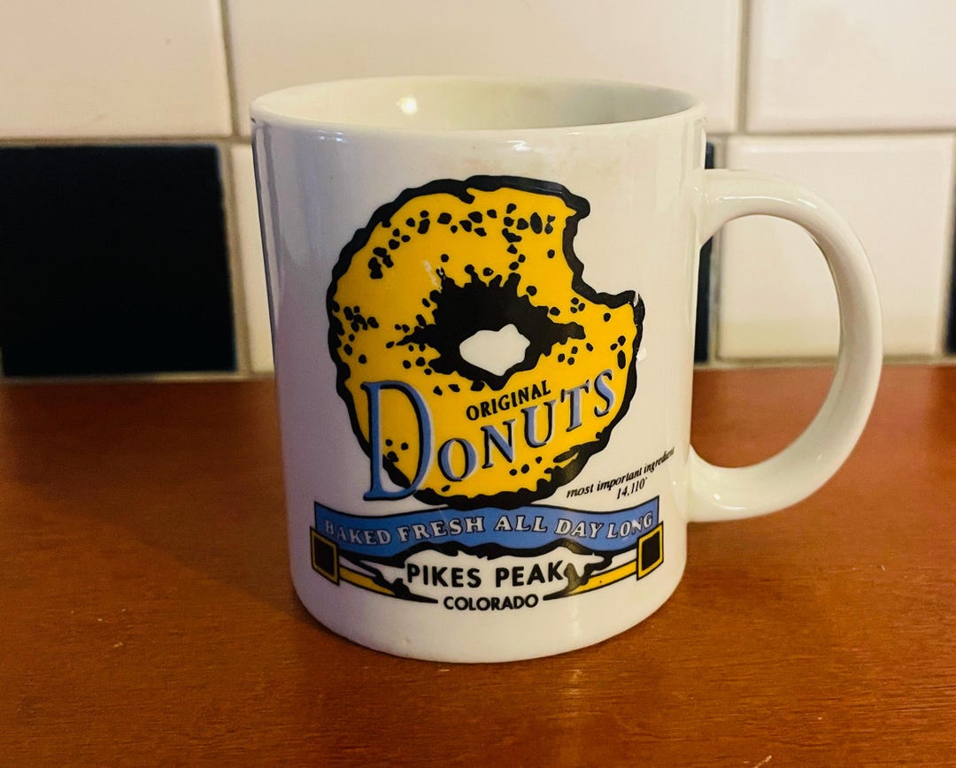 Vintage 1990's Original Donuts Pikes Peak Colorado Collectors Coffee ...