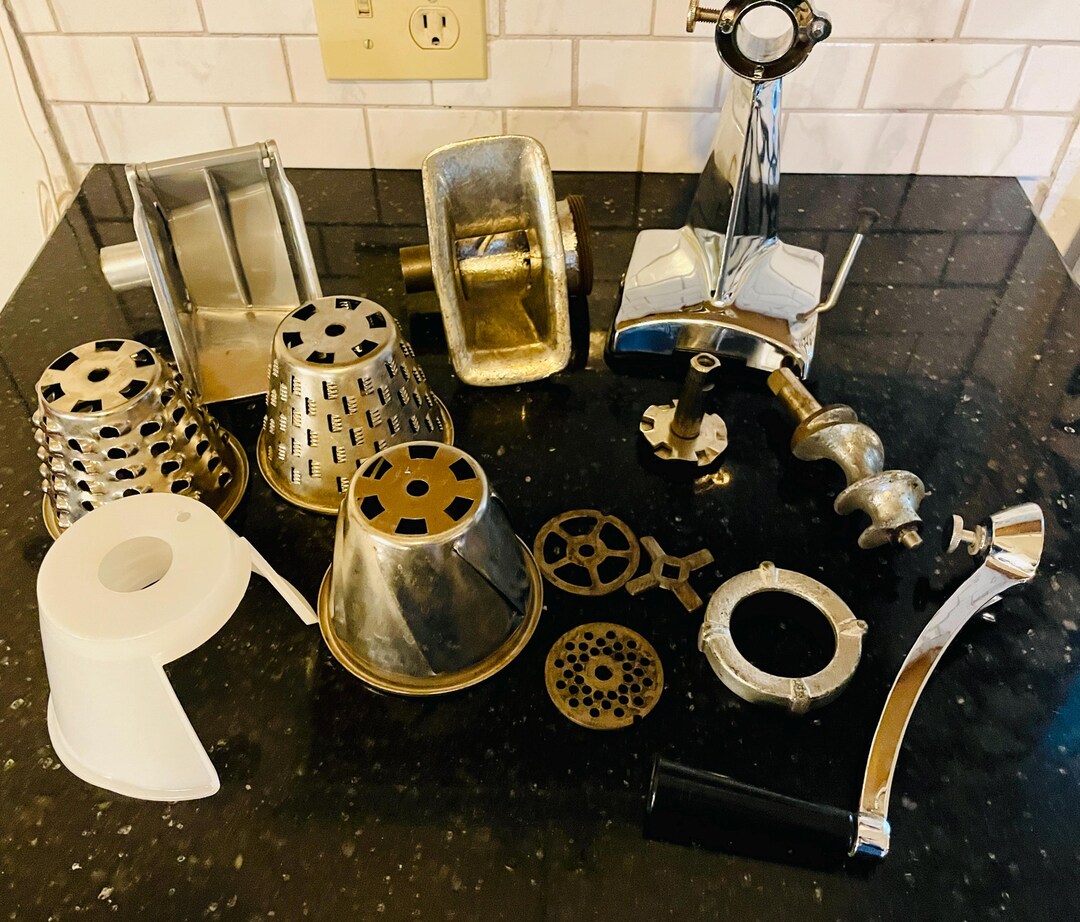 Vintage Merry Grinder Model 303 Meatgrinder/ Slicer Food Chopper Vac-o ...