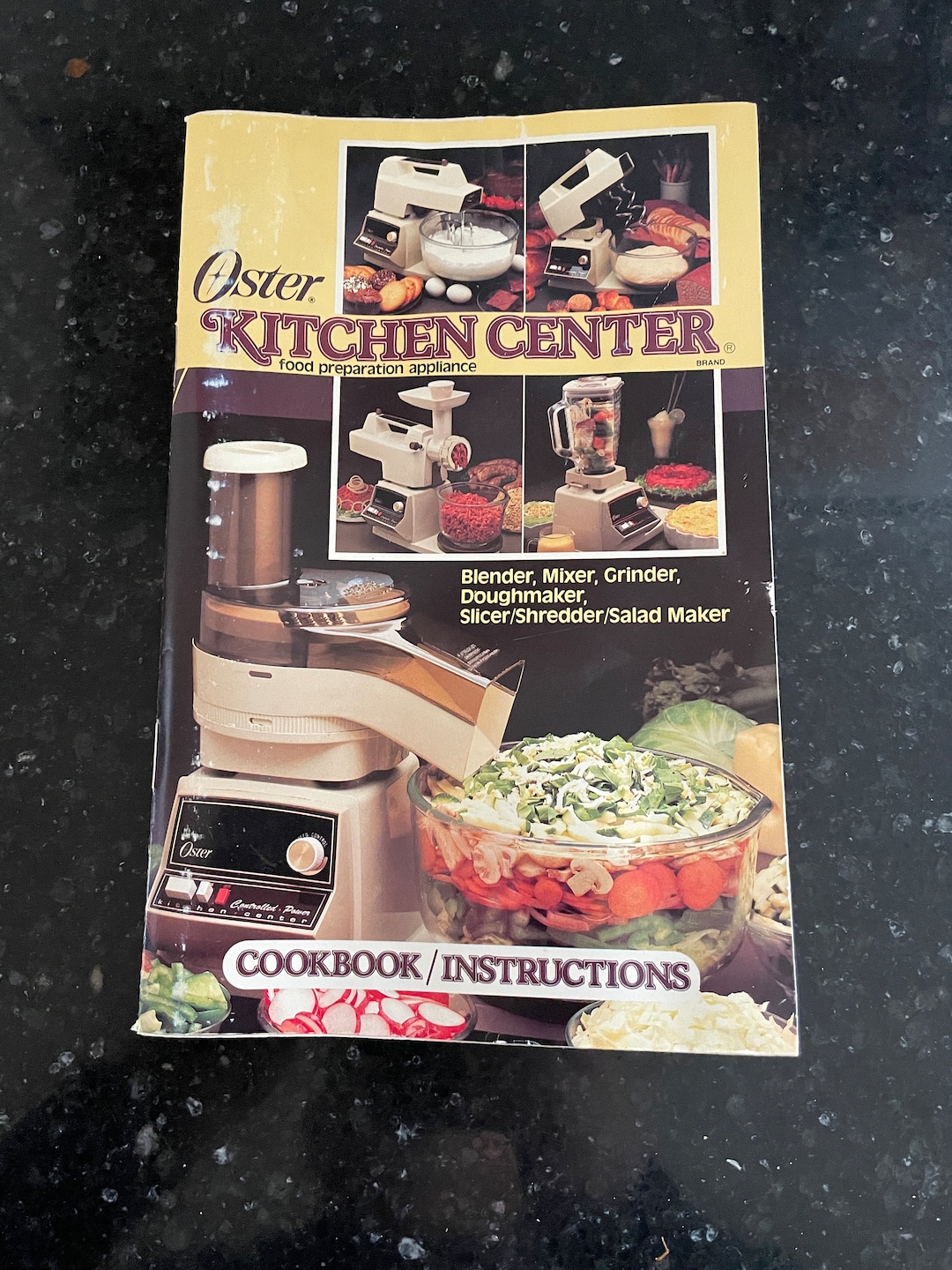 Oster Kitchen Center Food Preparation Appliance Instruction Manual and ...