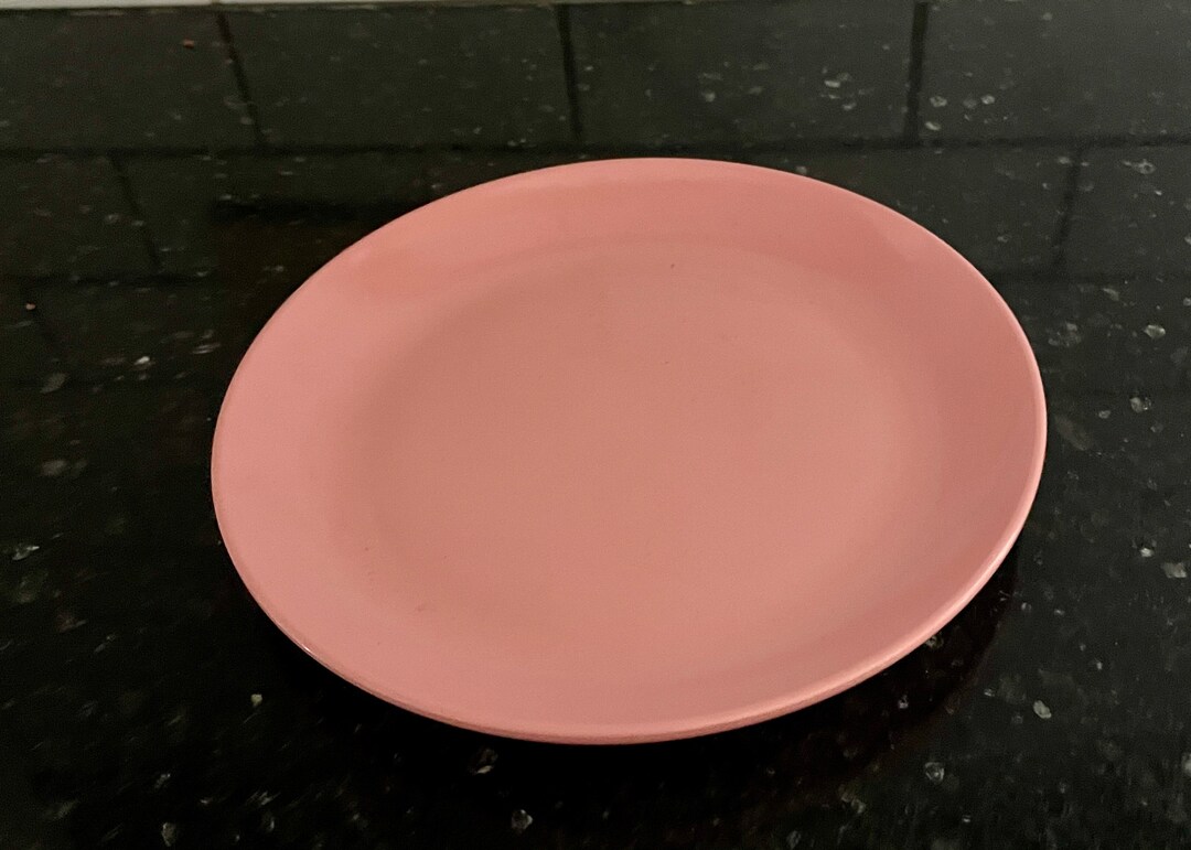 Vintage Somerset Pink Plates Melamine 1950's Boontonware Model 6105 5 7 ...