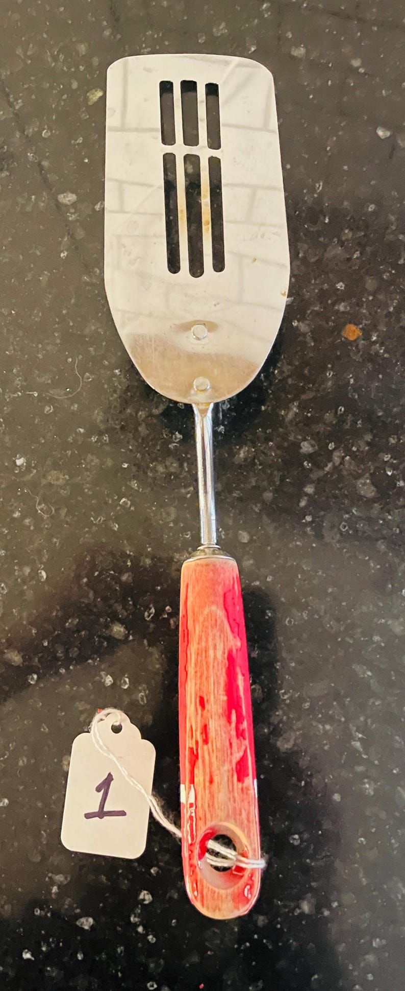 Vintage Kitchen Utensils Spatulas /slotted Spoons Retro Kitchen Steel ...