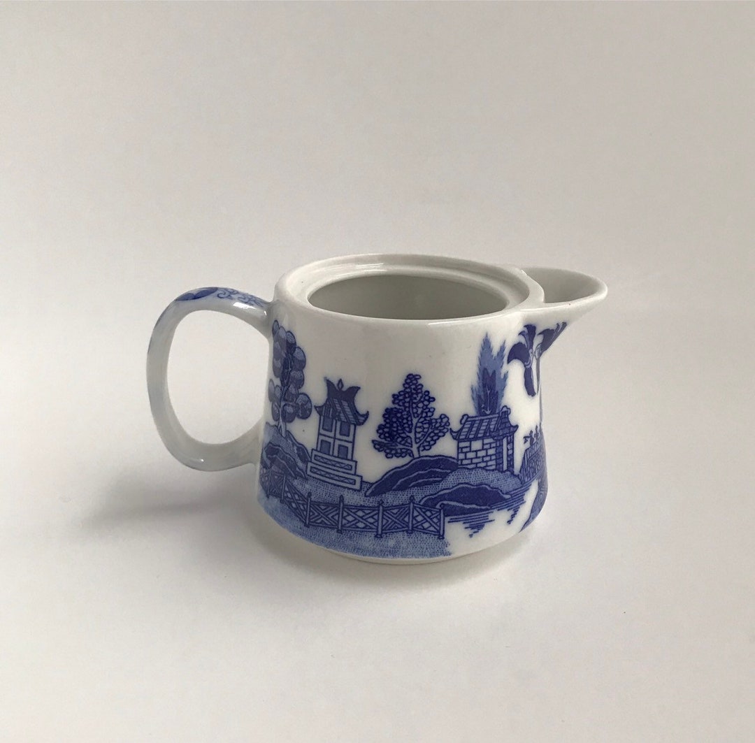 Blue and White Pitcher - Etsy