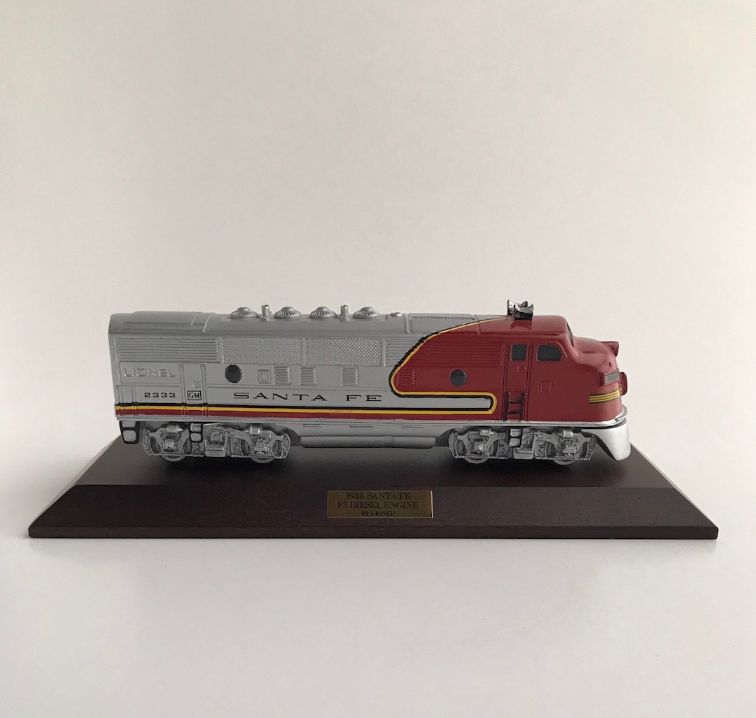 1992 Avon Lionel Santa Fe F3 Diesel Engine With Wood Base & Box - Etsy