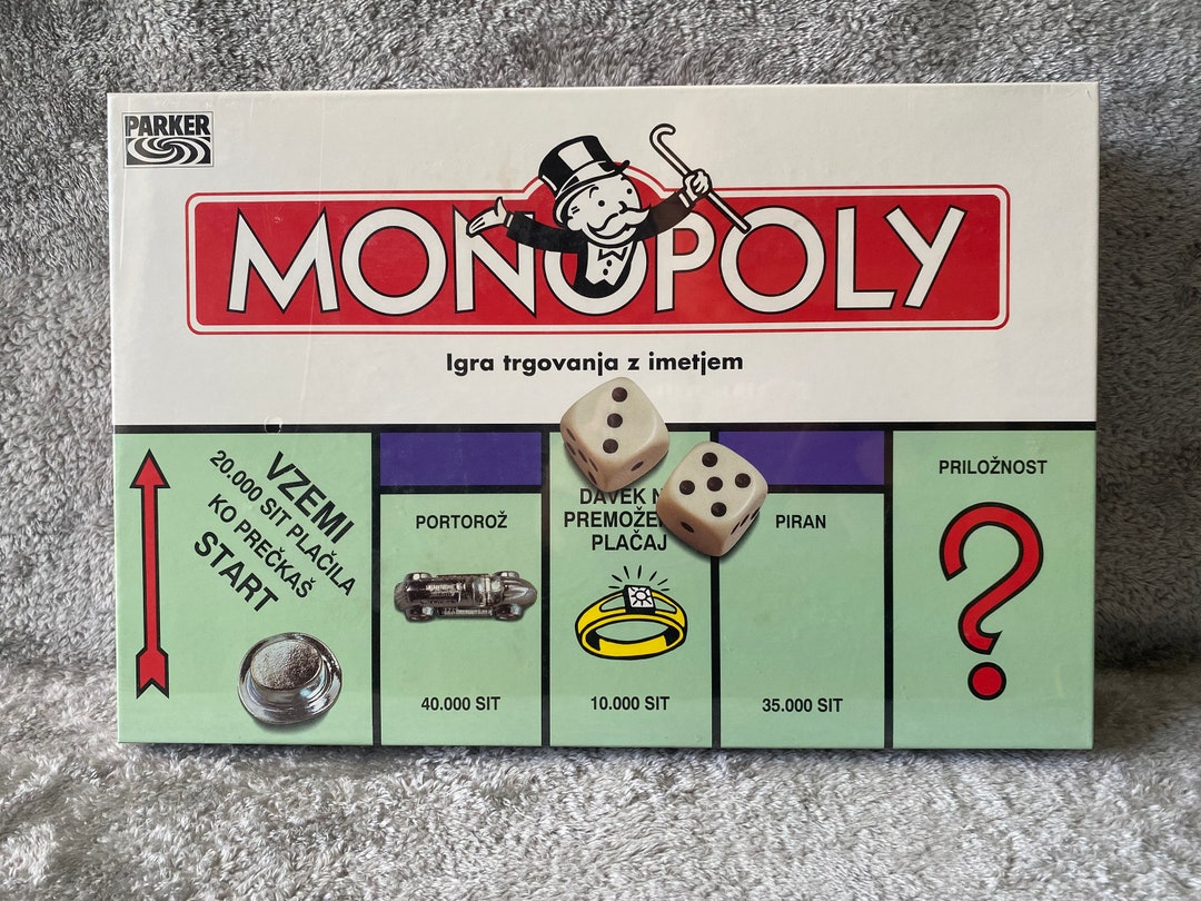 1996 Slovenian Monopoly Board Game - Factory Sealed - Etsy