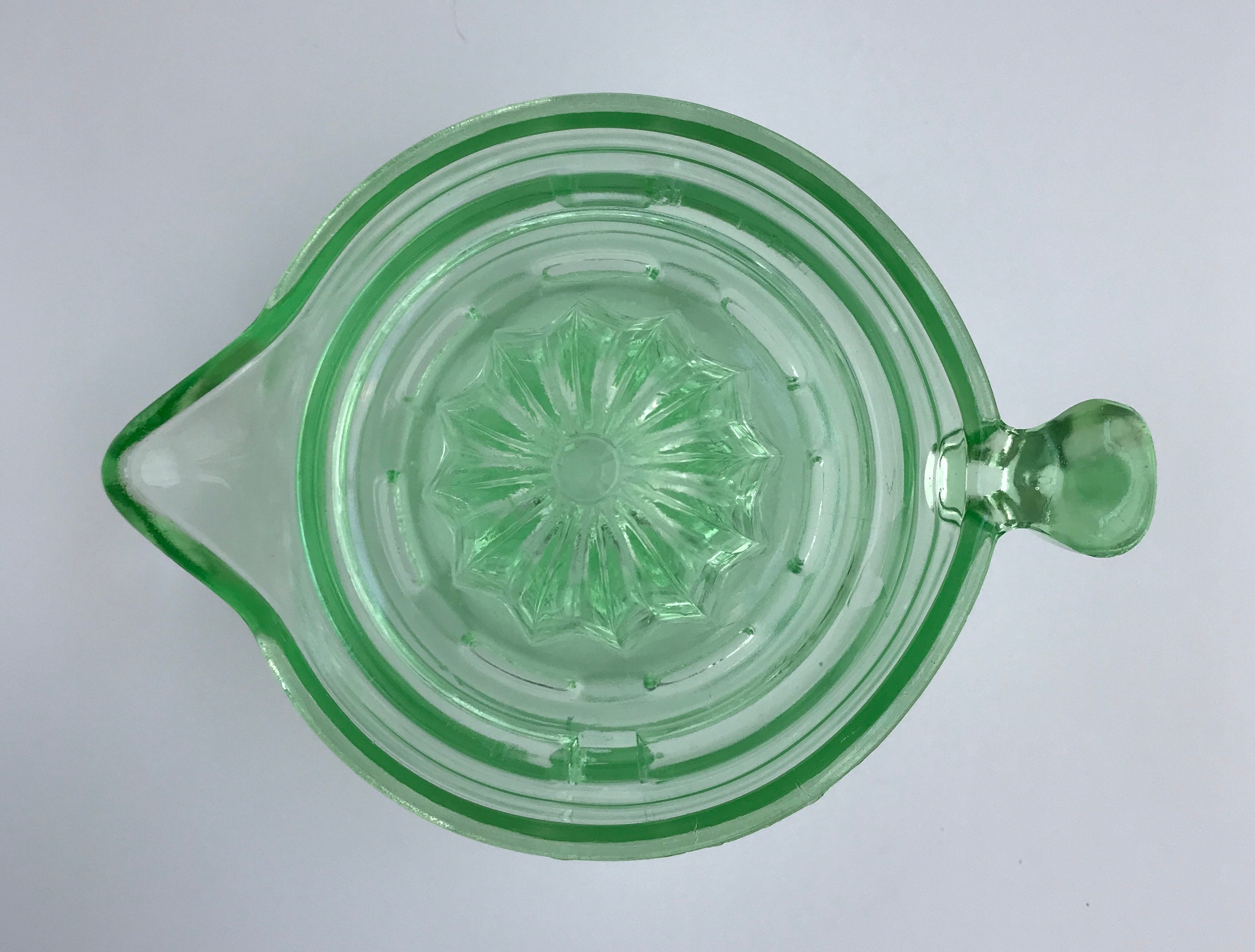 Vintage Handy Andy Uranium Glass Reamer and 2 Cup Pitcher - Etsy