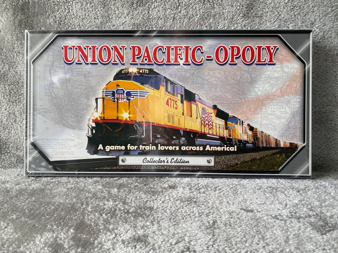Vintage Monopoly Board Game, Union Pacific-opoly - Etsy