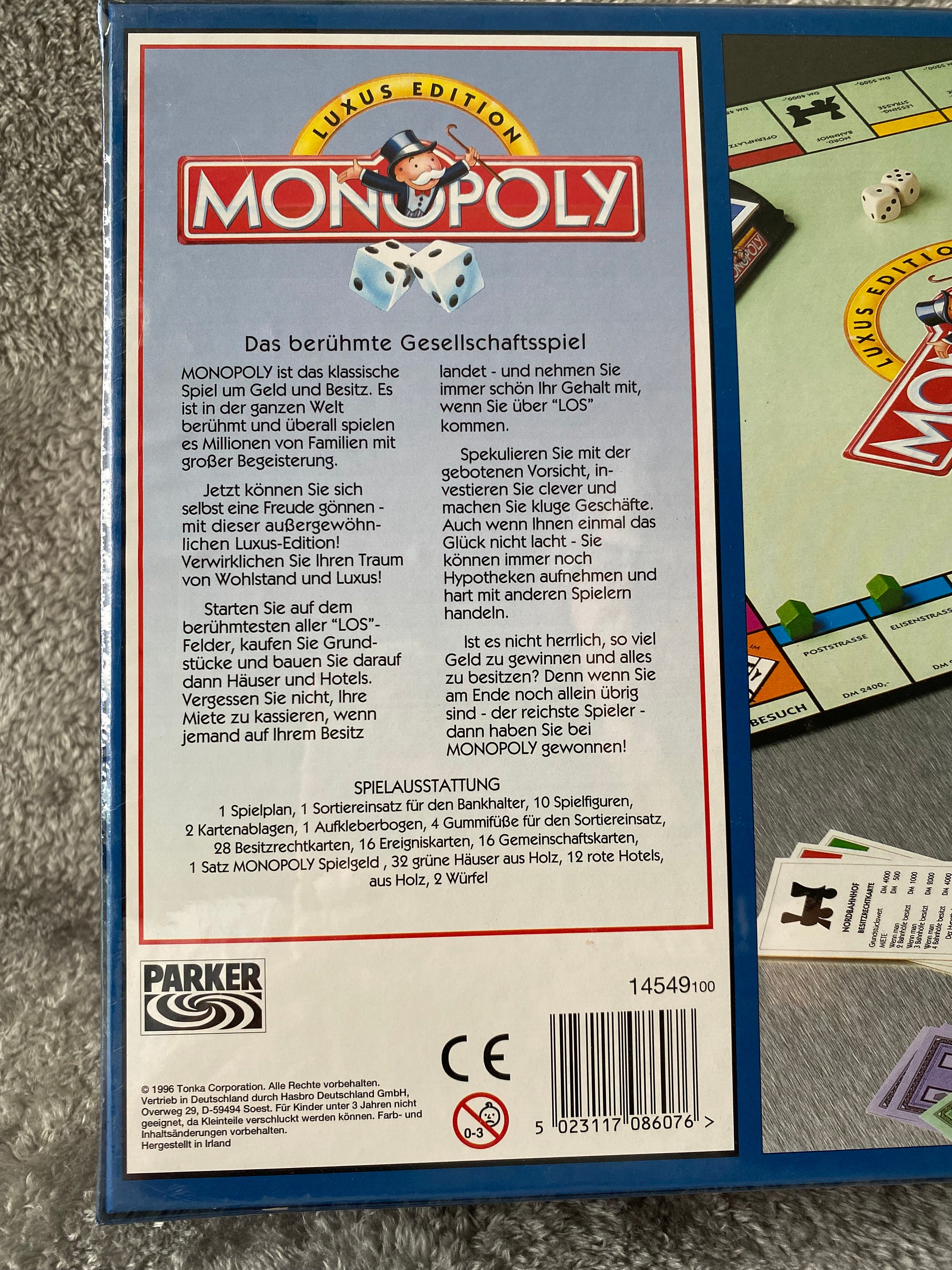 Vintage German Deluxe Monopoly Board Game 1996 German Luxus - Etsy