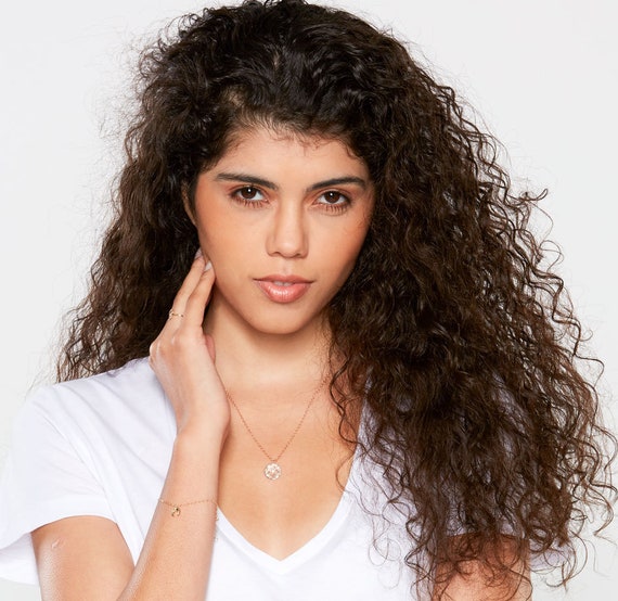 Shining Star Coin Sky Gold Disk Gold Disk with Star Dainty | Etsy