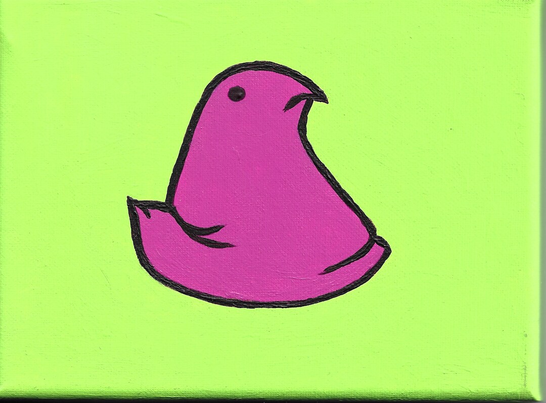 Neon Peep Painting - Etsy