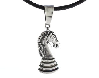 Chess Knight Pendant - Etsy