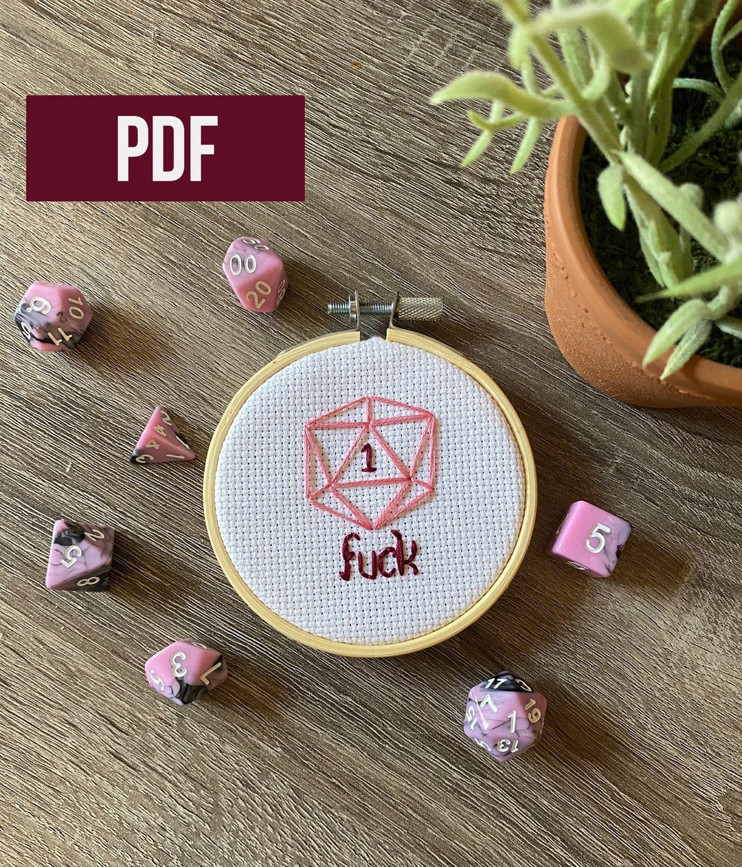 Dungeons & Dragons D20 - PDF Cross Stitch Pattern - Etsy