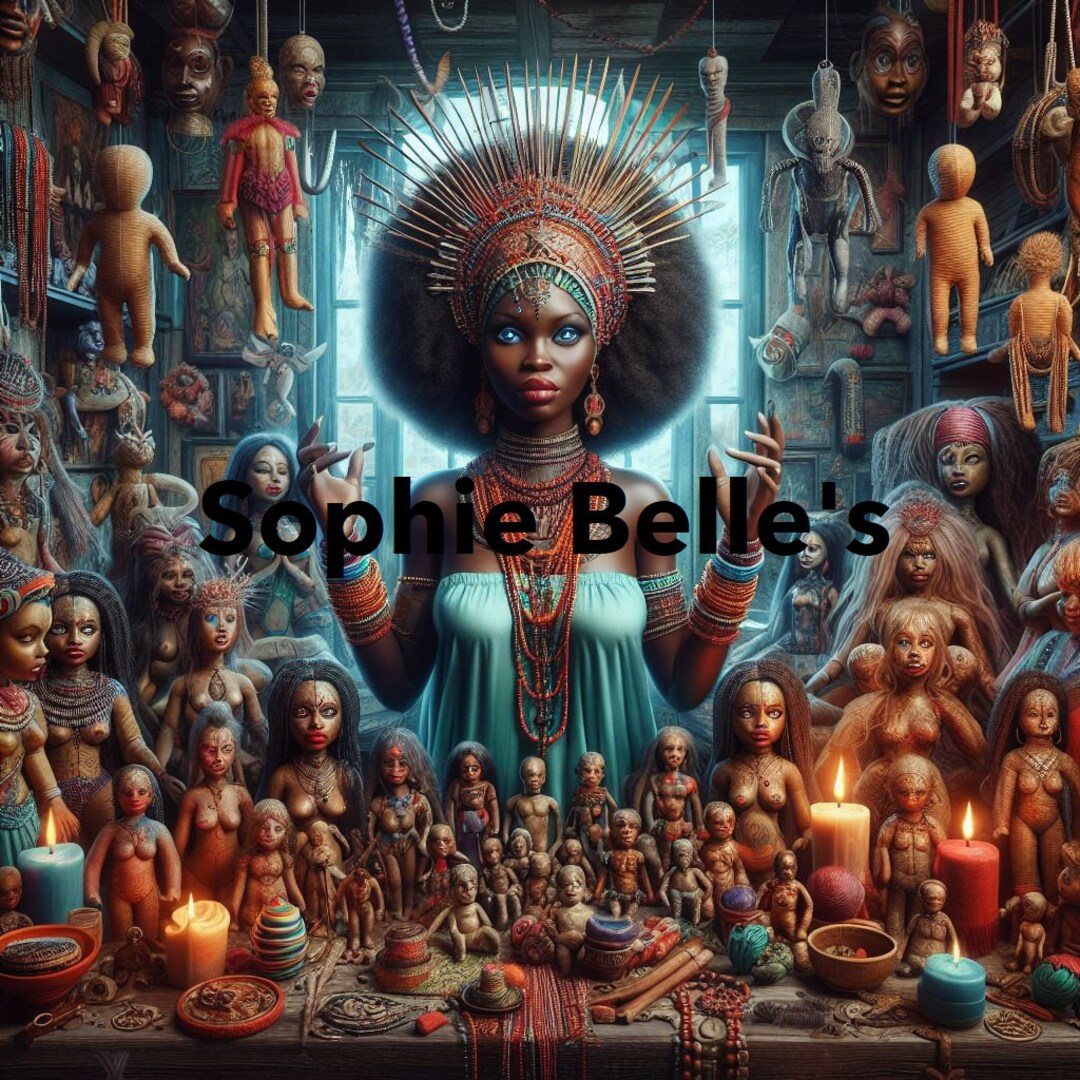 Black Voodoo Queen Printable Art Voodoo Dolls Digital Art Creepy Art ...