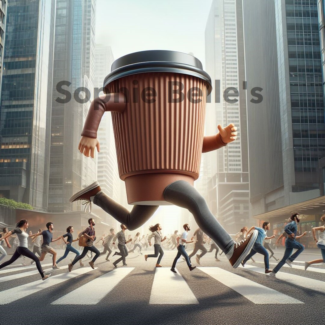 Coffee Run Digital Art Download Coffee Wall Art Office Humor Coffee ...