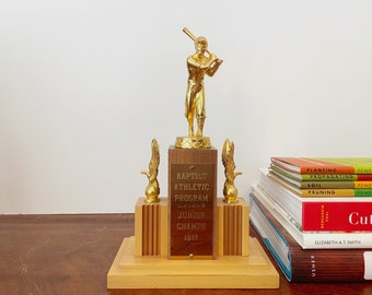 Antique Baseball Trophy - Etsy