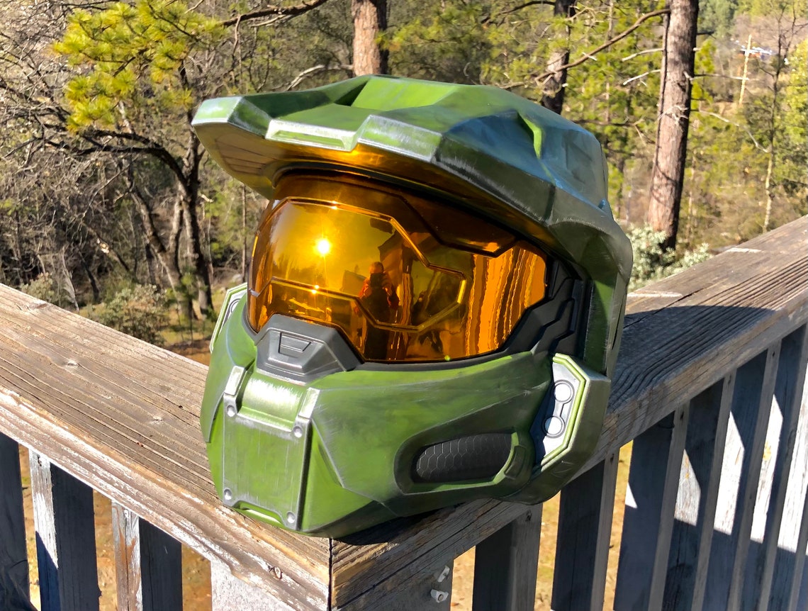 Halo Infinite Master Chief Wearable Helmet Full Size Spartan - Etsy