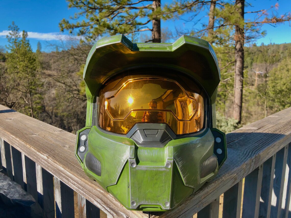 Halo Infinite Master Chief Wearable Helmet Full Size Spartan - Etsy