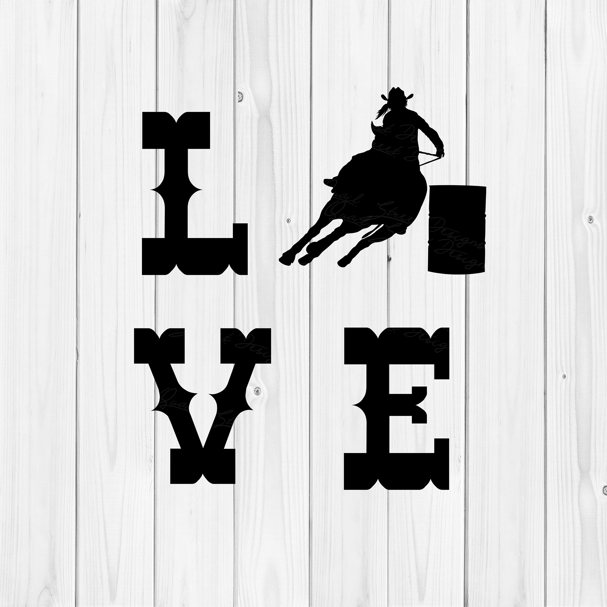 LOVE Barrel Racing Racer - Speed Events, Playday, Rodeo, Horse Show ...
