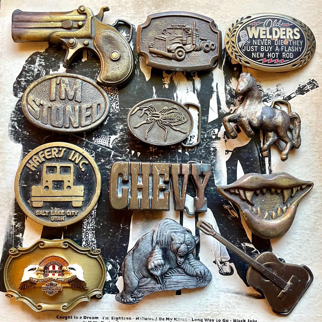 Vintage Belt Buckles 1970 1980 1990 - Etsy