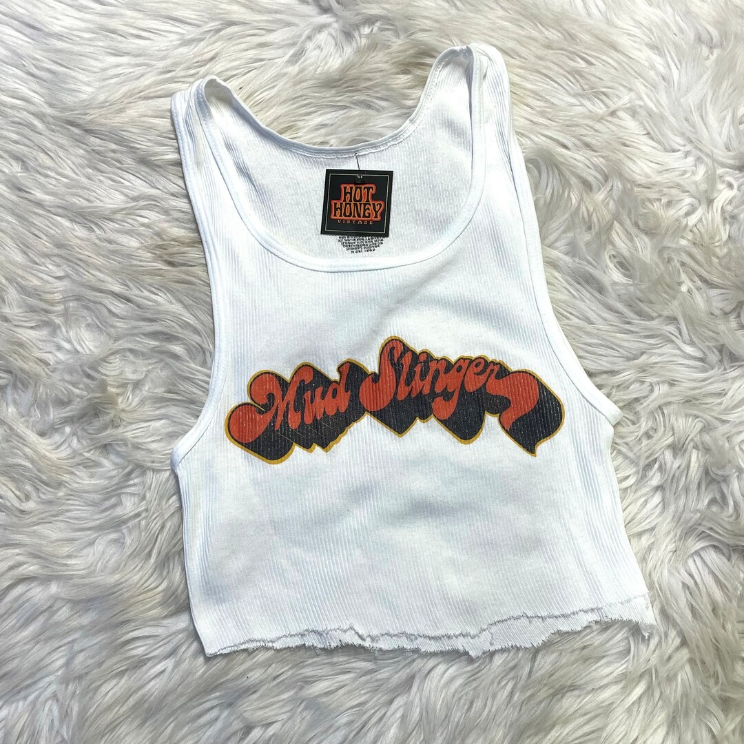 Ribbed Tank With Mud Slinger Dirt Bike Vintage Inspired Tank - Etsy