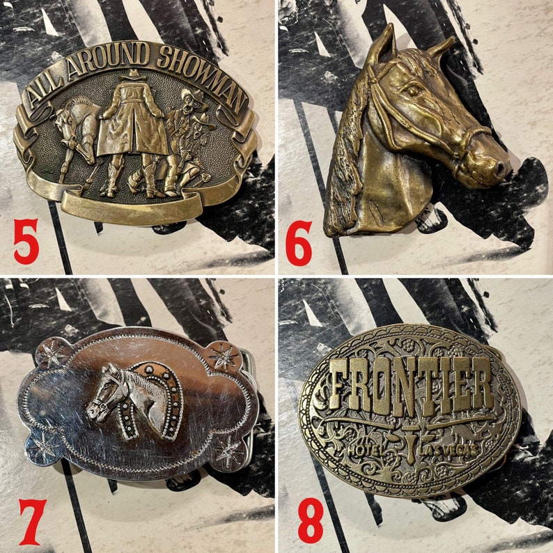 Vintage Belt Buckles 1970 1980 1990 - Etsy