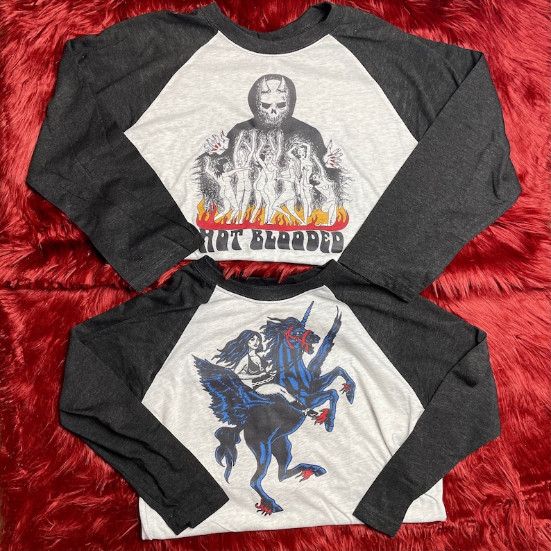 Raglan With Vintage Inspired Graphic - Etsy