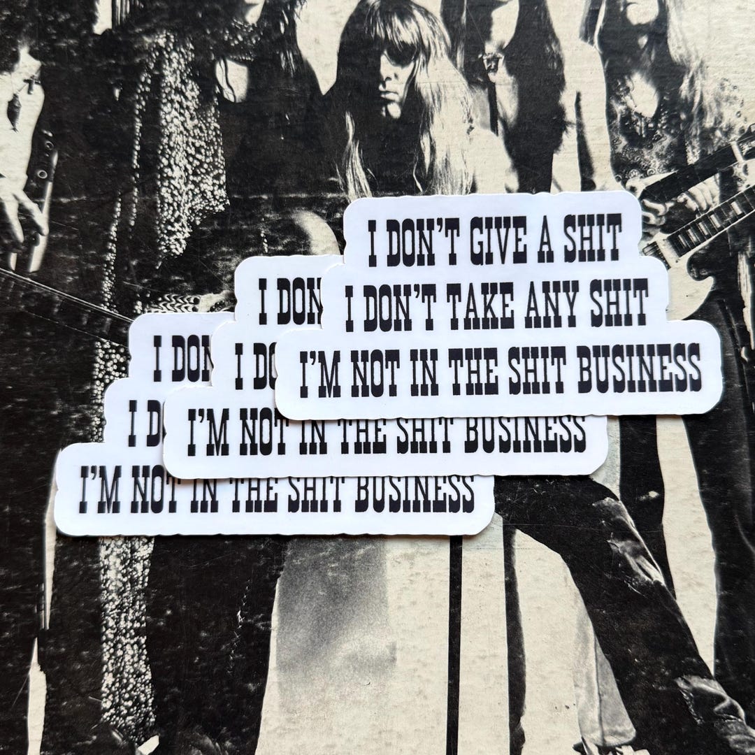 Single Sticker - Shit Business Vintage Inspired - Etsy