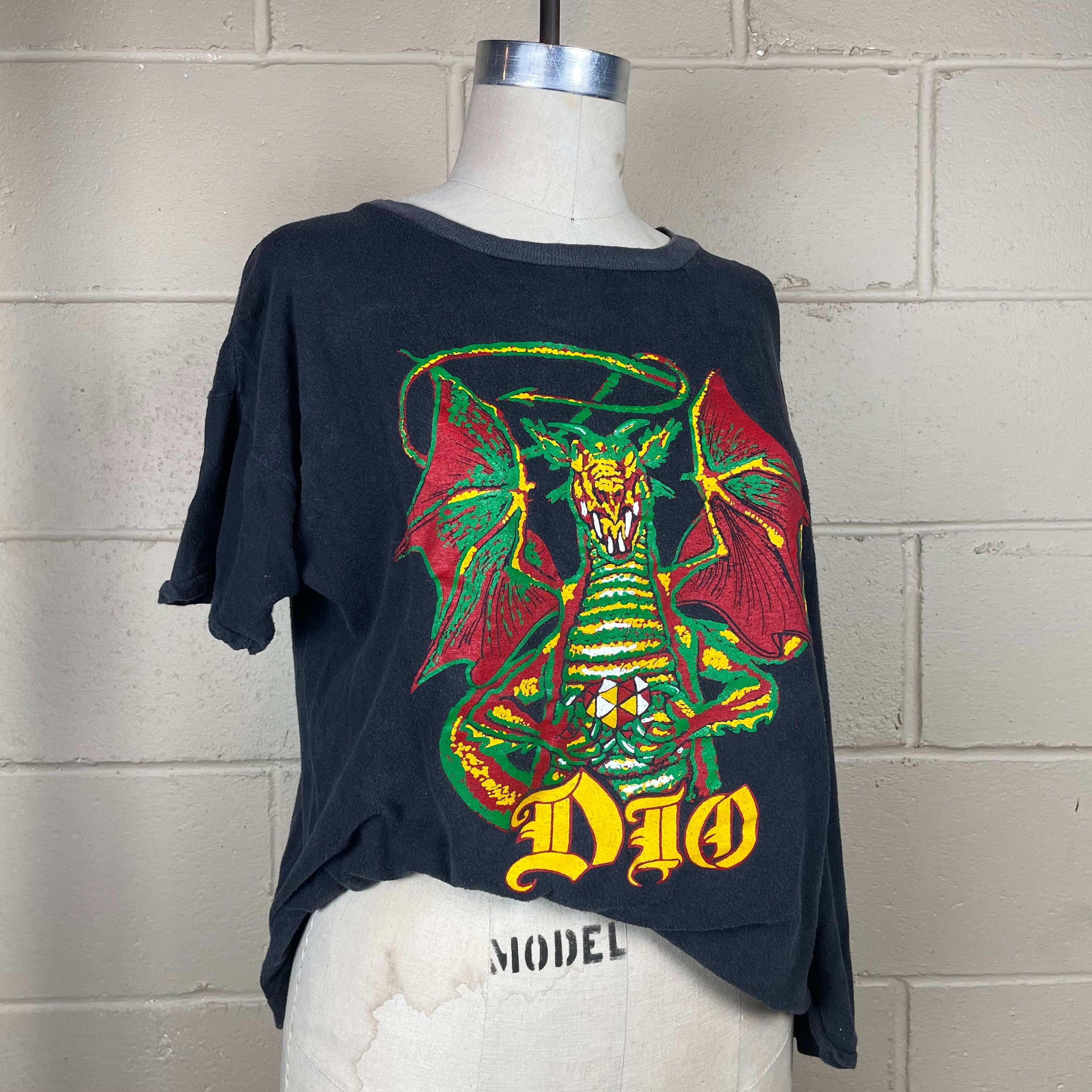 Vintage 1980 Dio Sacred Heart Euro Tour Shirt