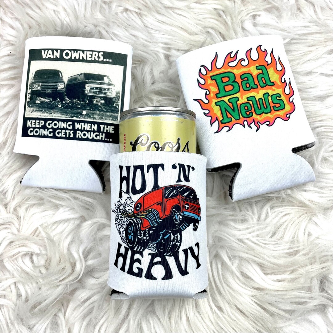 Drink Can Koozies With Vintage Inspired Graphics - Etsy