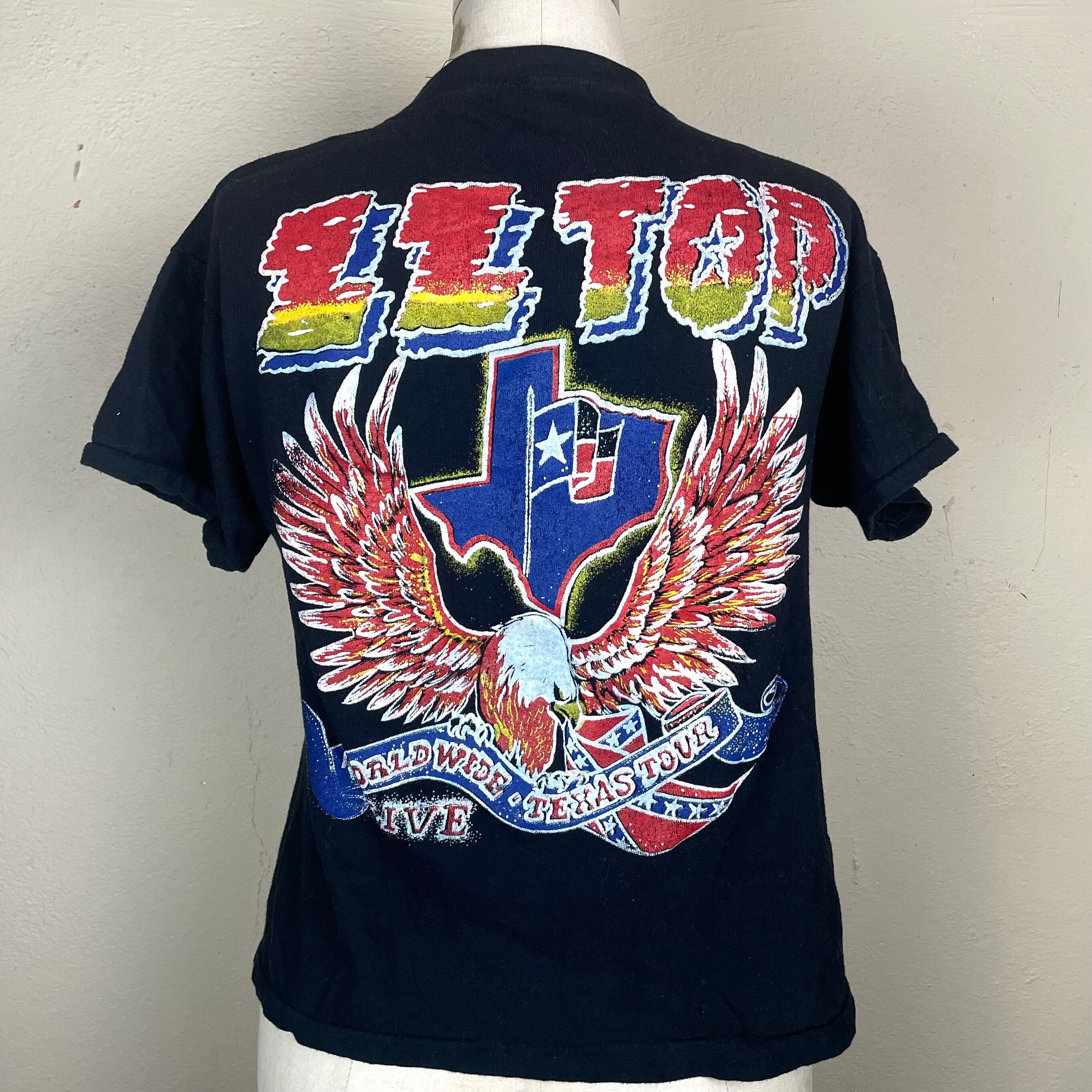 Vintage 1980 ZZ Top Bootleg Parking Lot Concert Shirt