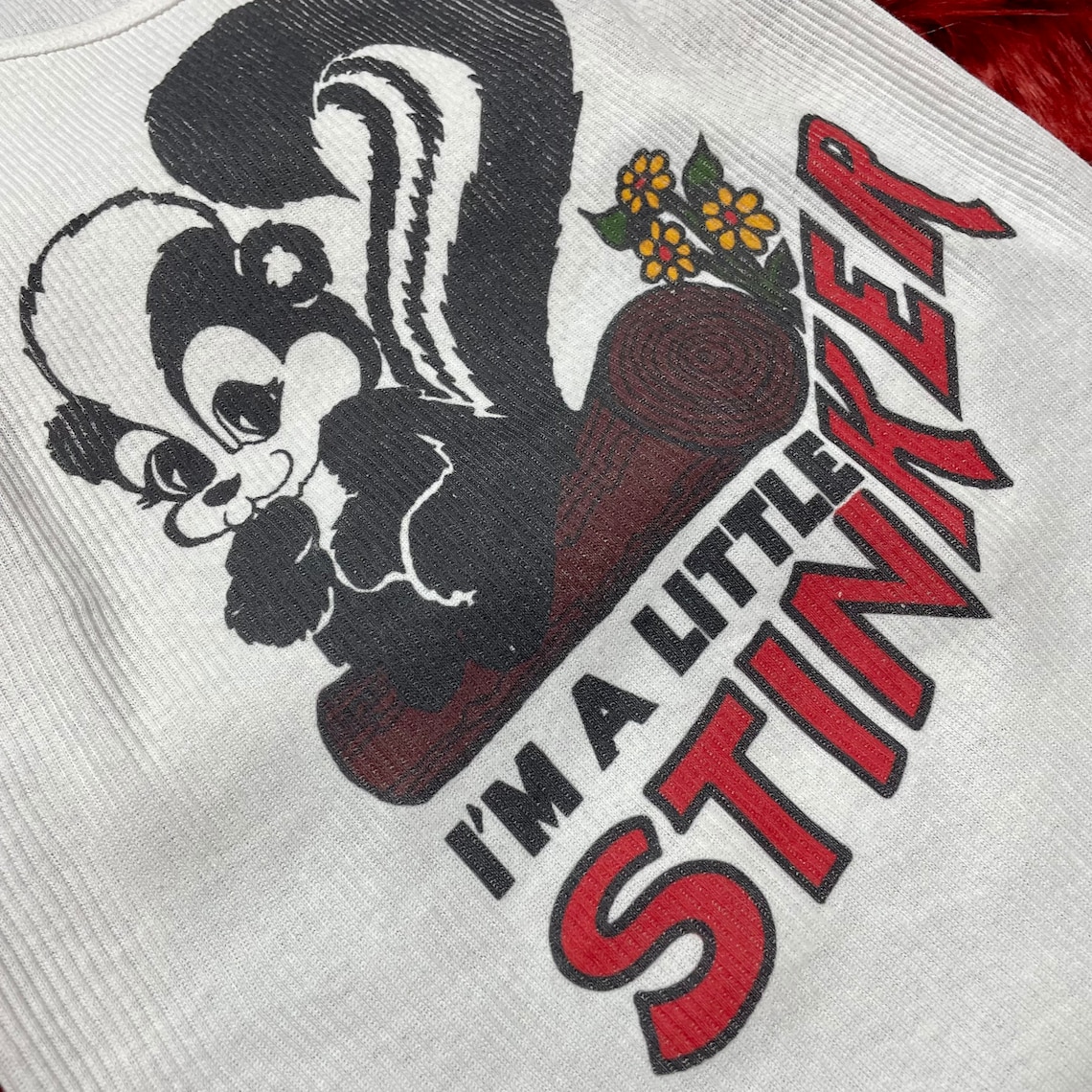 Ribbed Tank With Lil Stinker Vintage Inspired Graphic - Etsy