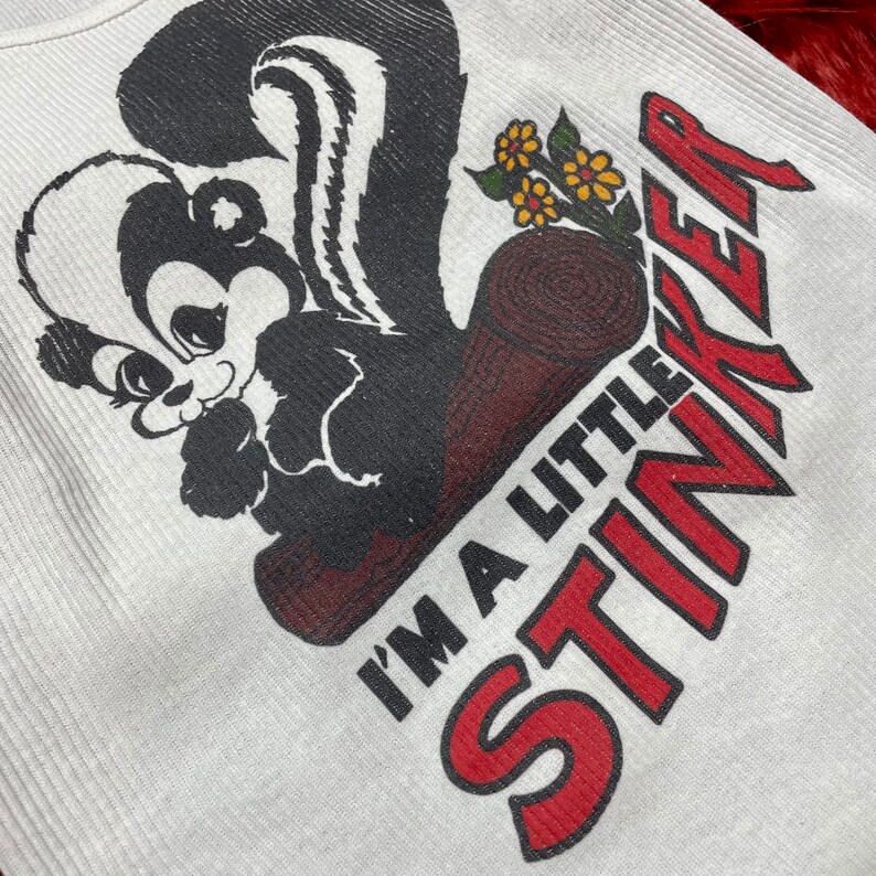 Ribbed Tank With Lil Stinker Vintage Inspired Graphic - Etsy