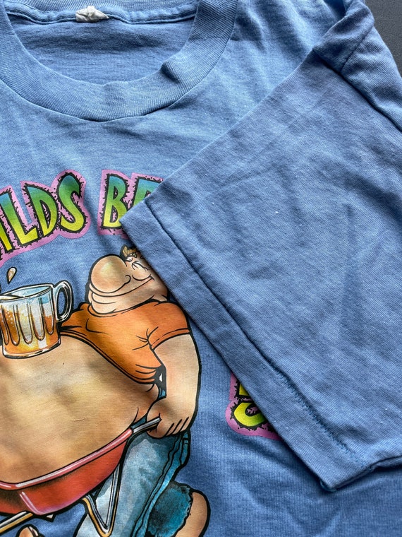 Vintage 1978 Beer Builds Better Bodies Funny Iron-On … - Gem