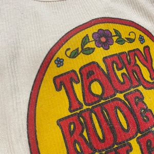 Ribbed Tank With Tacky Rude and Vulgar Vintage Inspired Graphic - Etsy
