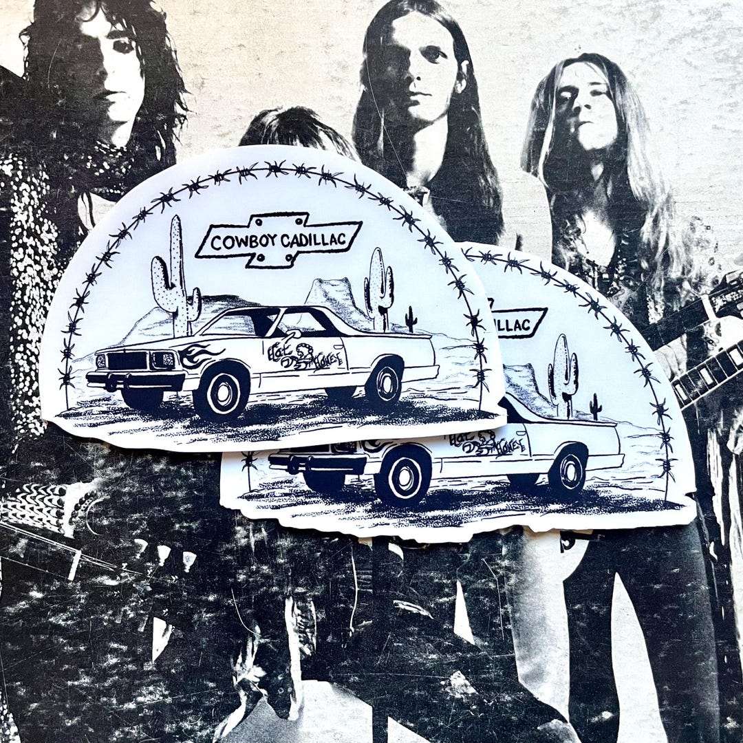 Single Sticker - Cowboy Caddy Vintage Inspired - Etsy