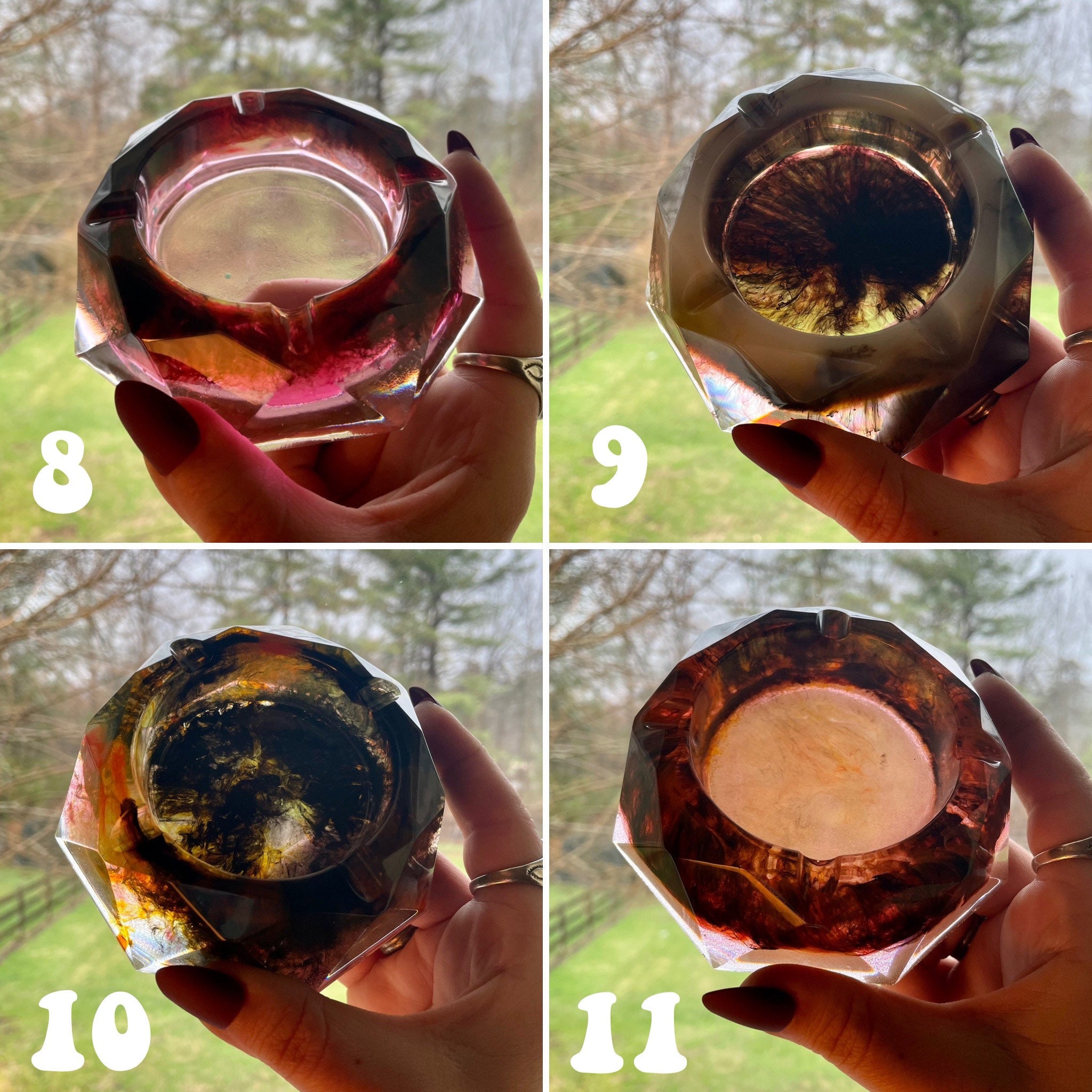 Handmade Psychedelic Ashtrays