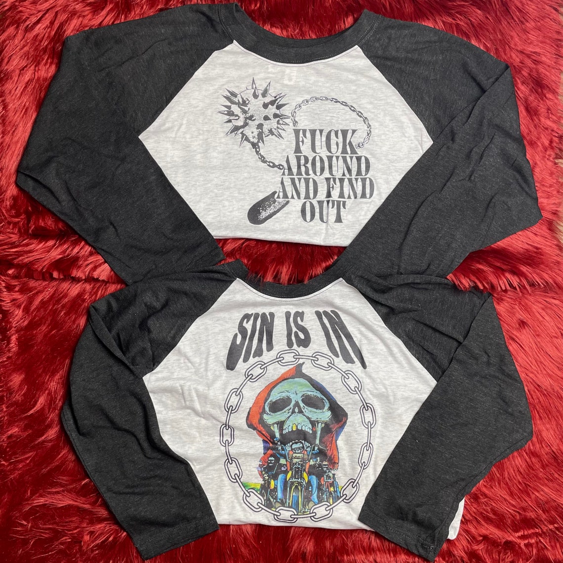 Raglan With Vintage Inspired Graphic - Etsy