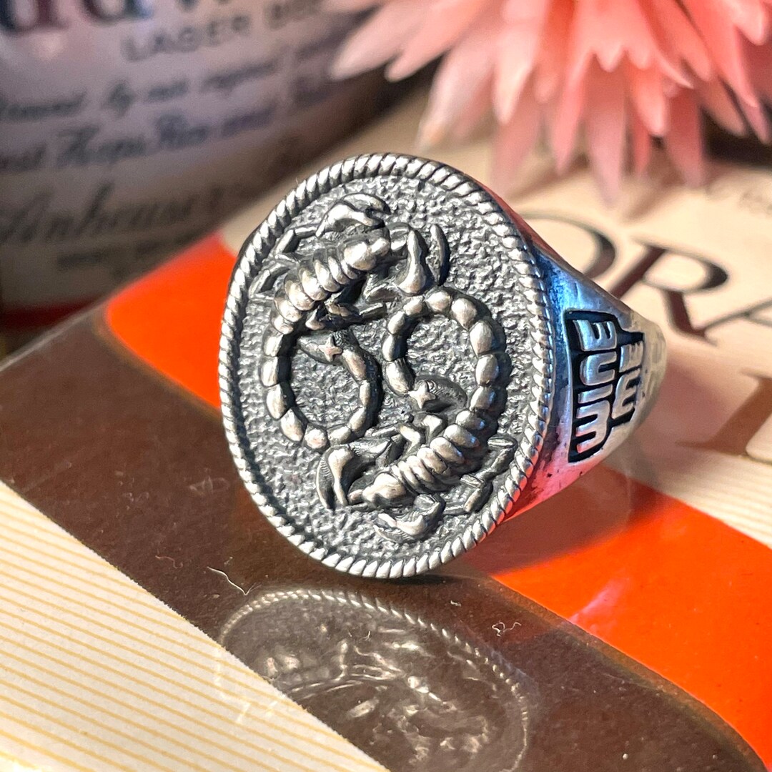 HH X GRIT Scorpion 69 Sterling Silver 925 Ring - Etsy