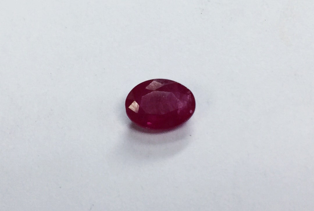 Burma Ruby Oval 7x5mm - Etsy