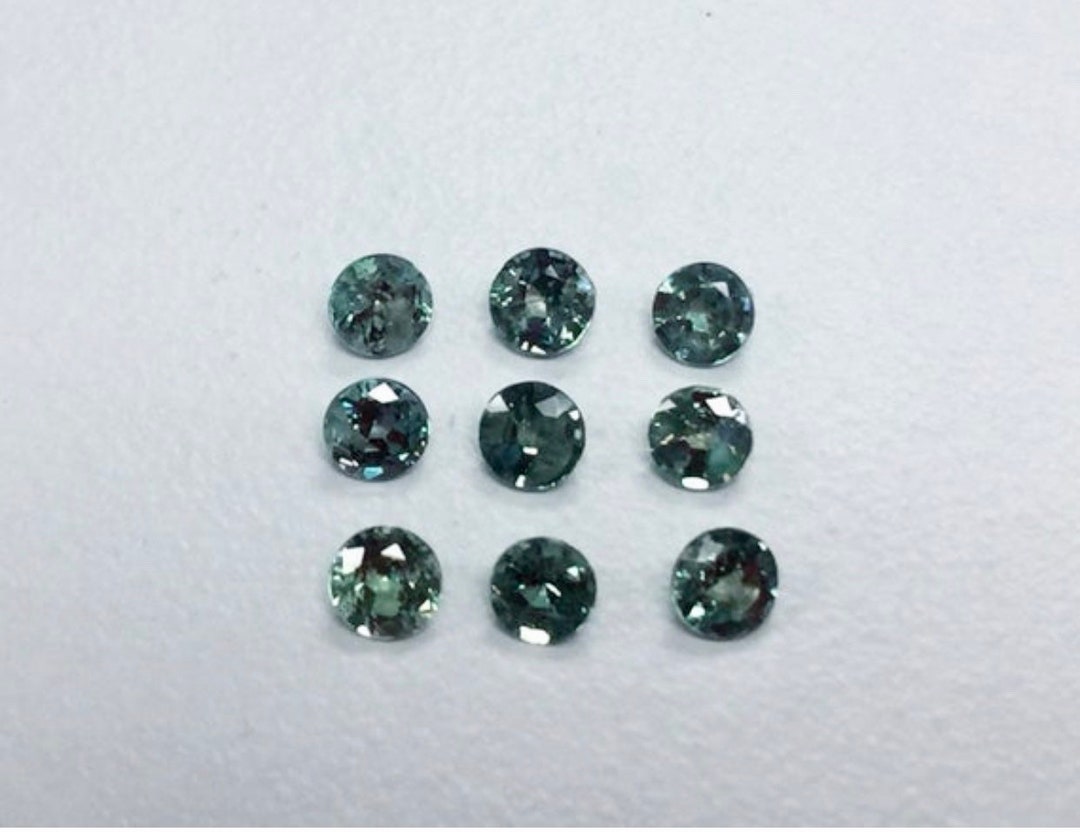 AA Quality Natural Alexandrite Round 1mm (10pcs) Great Color Change ...